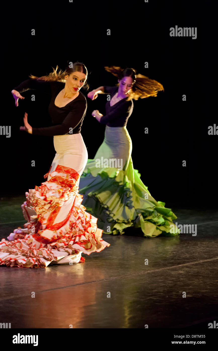 Flamenco dancers, Yjastros Dance Company, Rodey Theatre, Albuquerque ...