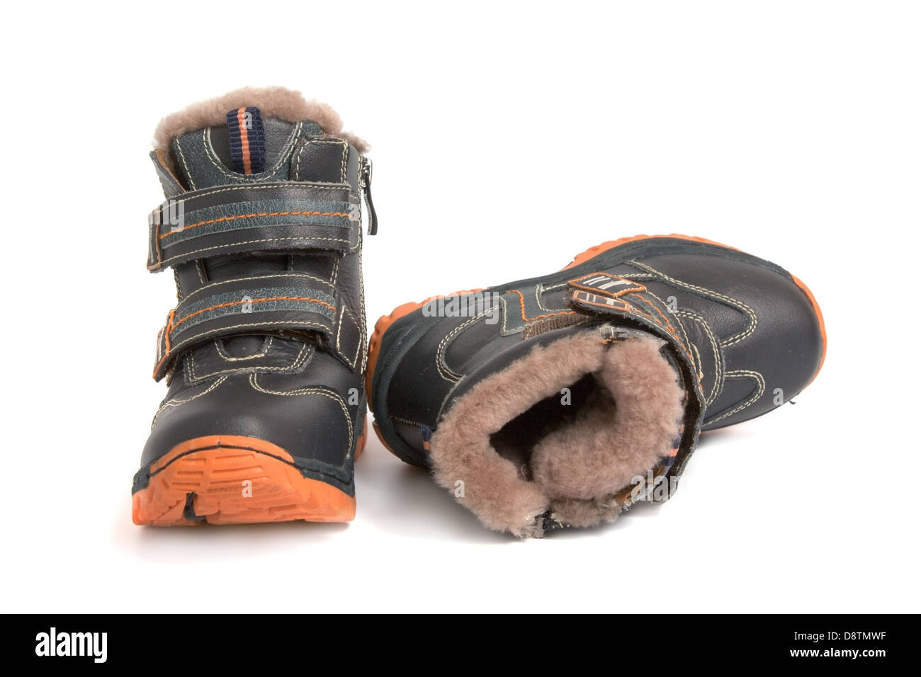 Children's boots back Stock Photo - Alamy