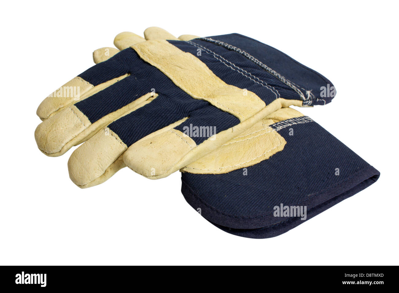 safety Denim Work Gloves for industrial use Stock Photo - Alamy