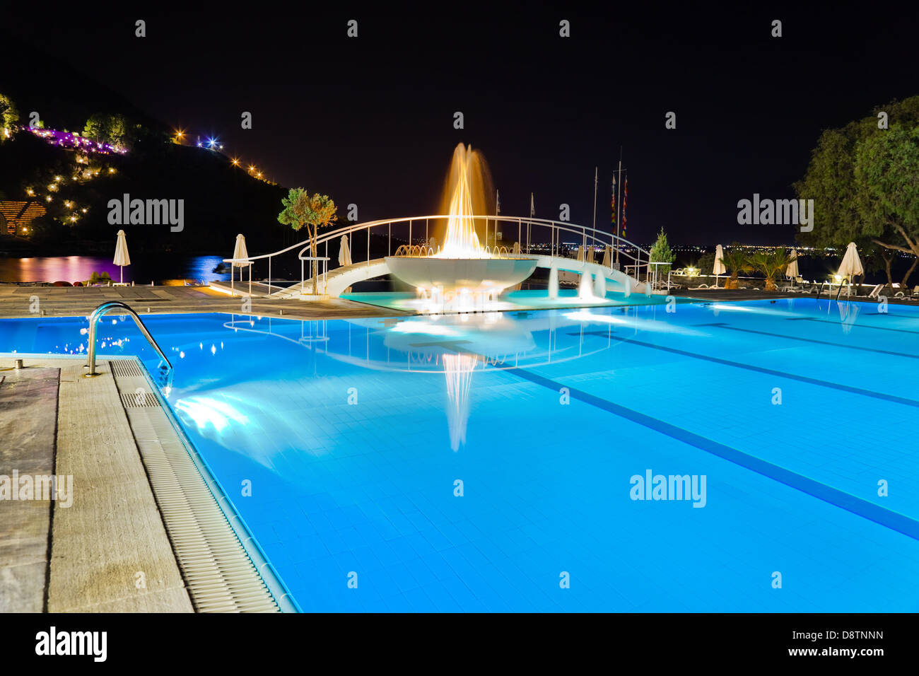 Beach waterfall night hi-res stock photography and images - Alamy