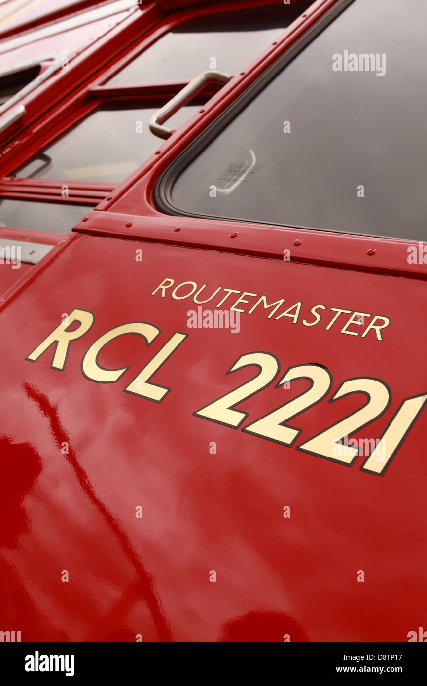 Routemaster red London doubledecker bus Stock Photo - Alamy