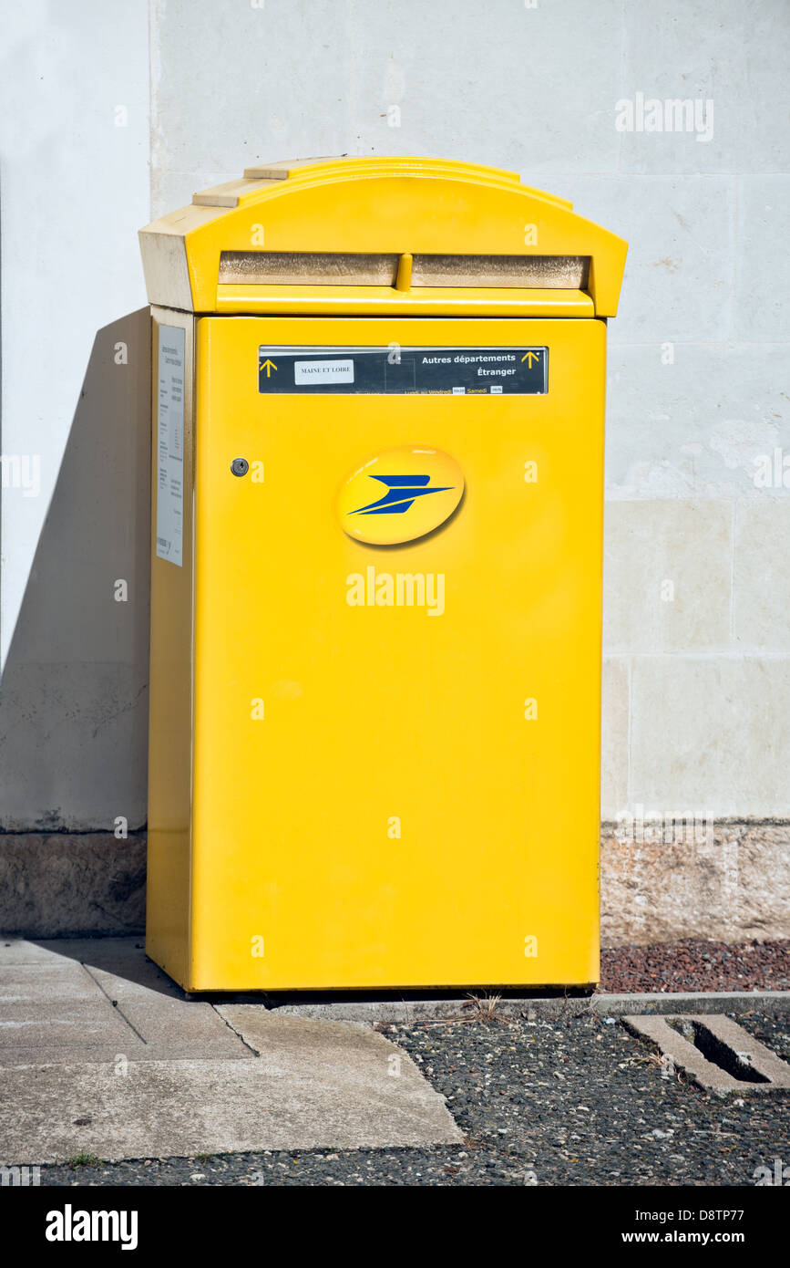 A modern French post box Stock Photo - Alamy