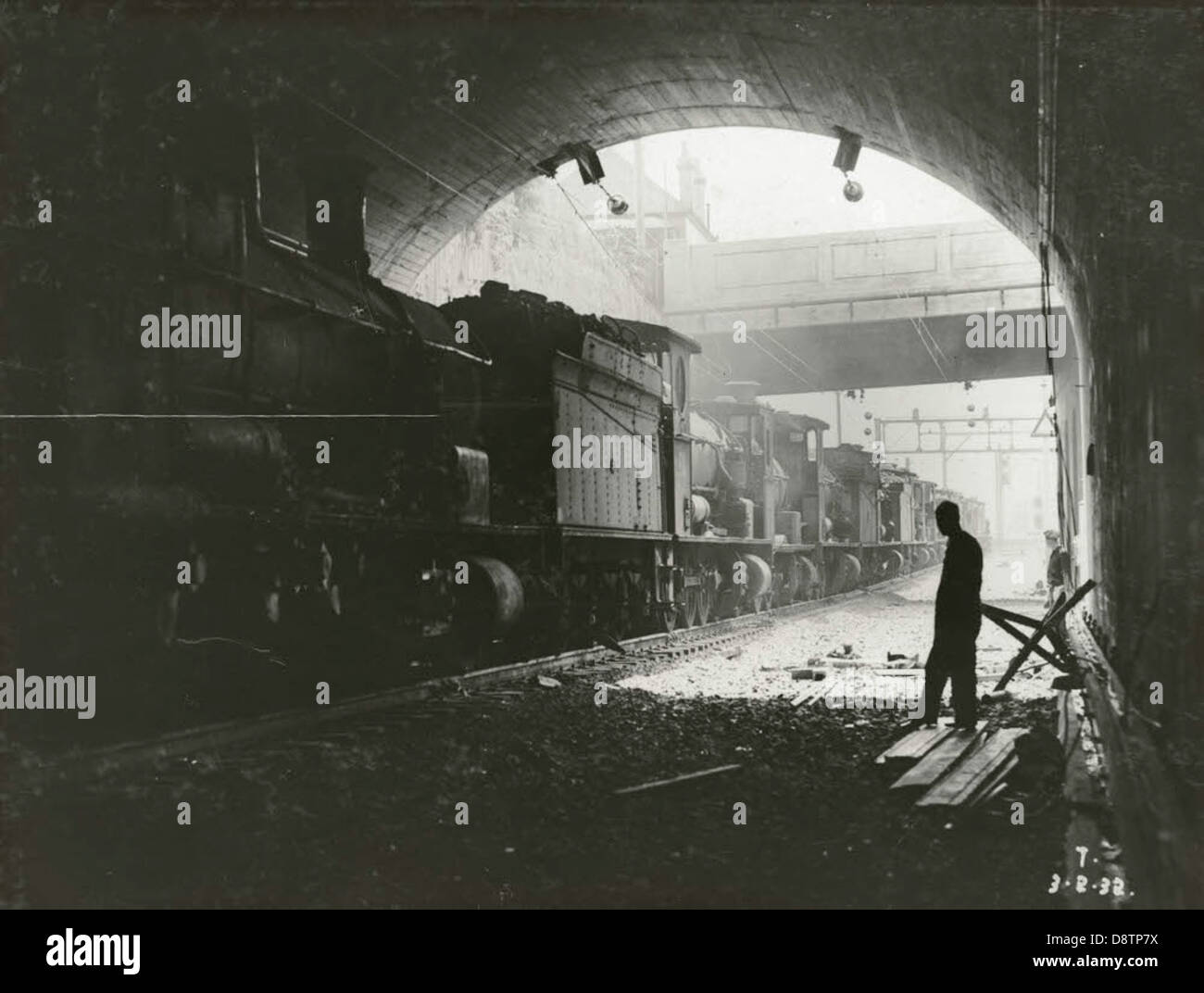 A black-and-white photograph from 1932 shows the iconic Bank Street ...