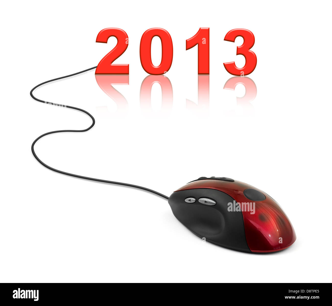 Computer mouse and 2013 Stock Photo - Alamy