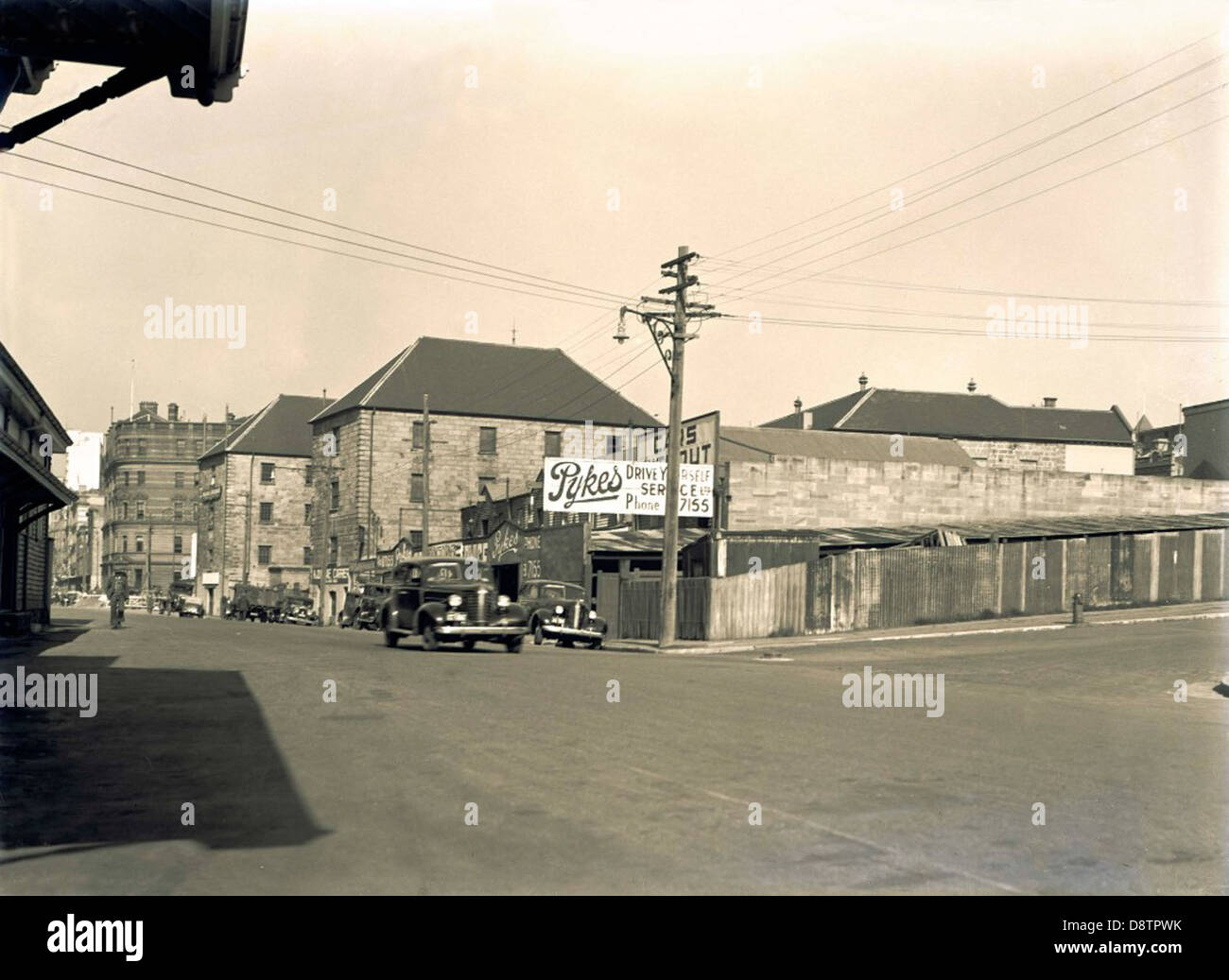 This street view shows the Commissariat Stores building, a significant ...