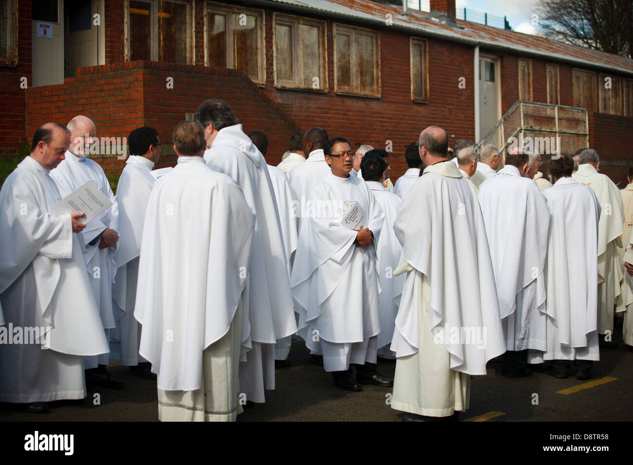 Catholic Mass, St Josephs Cathedral, Swansea, South Wales Stock Photo ...