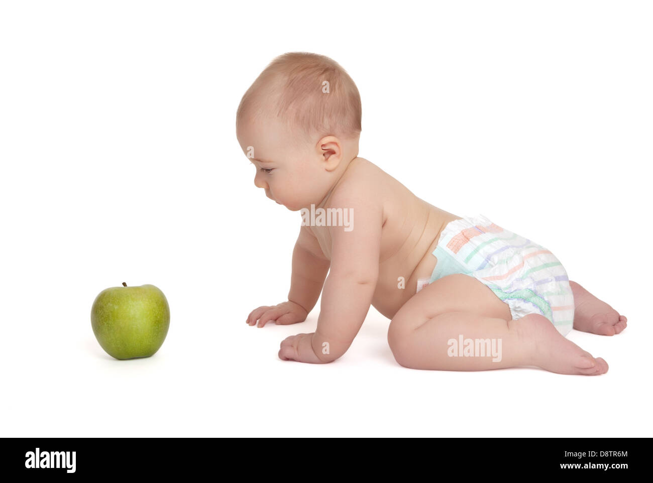 small child on the white background Stock Photo - Alamy