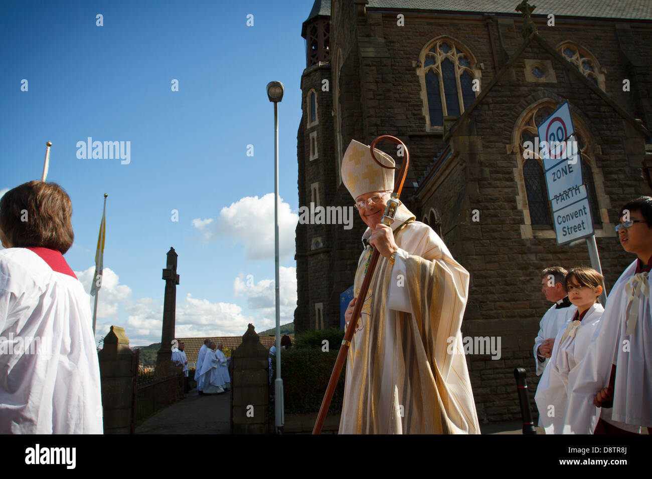 Catholic Mass, St Josephs Cathedral, Swansea, South Wales Stock Photo ...