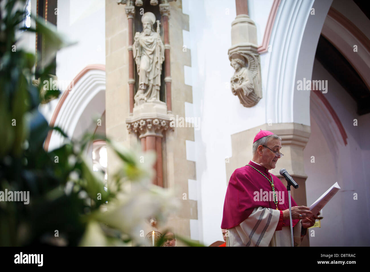 Catholic Mass, St Josephs Cathedral, Swansea, South Wales Stock Photo ...