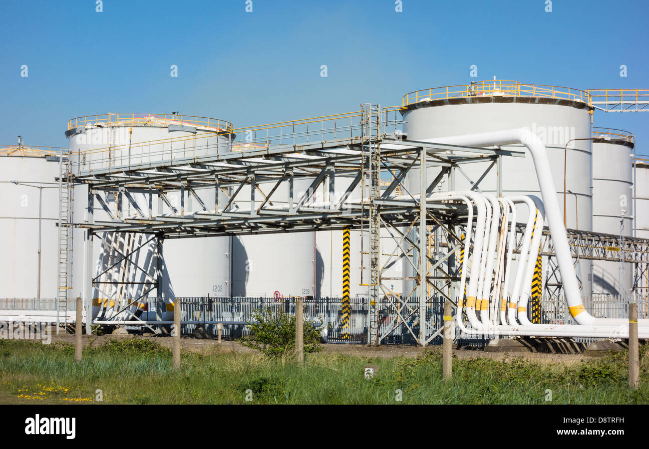 Vopak bulk liquid storage tanks at Seal Sands terminal at the mouth of ...
