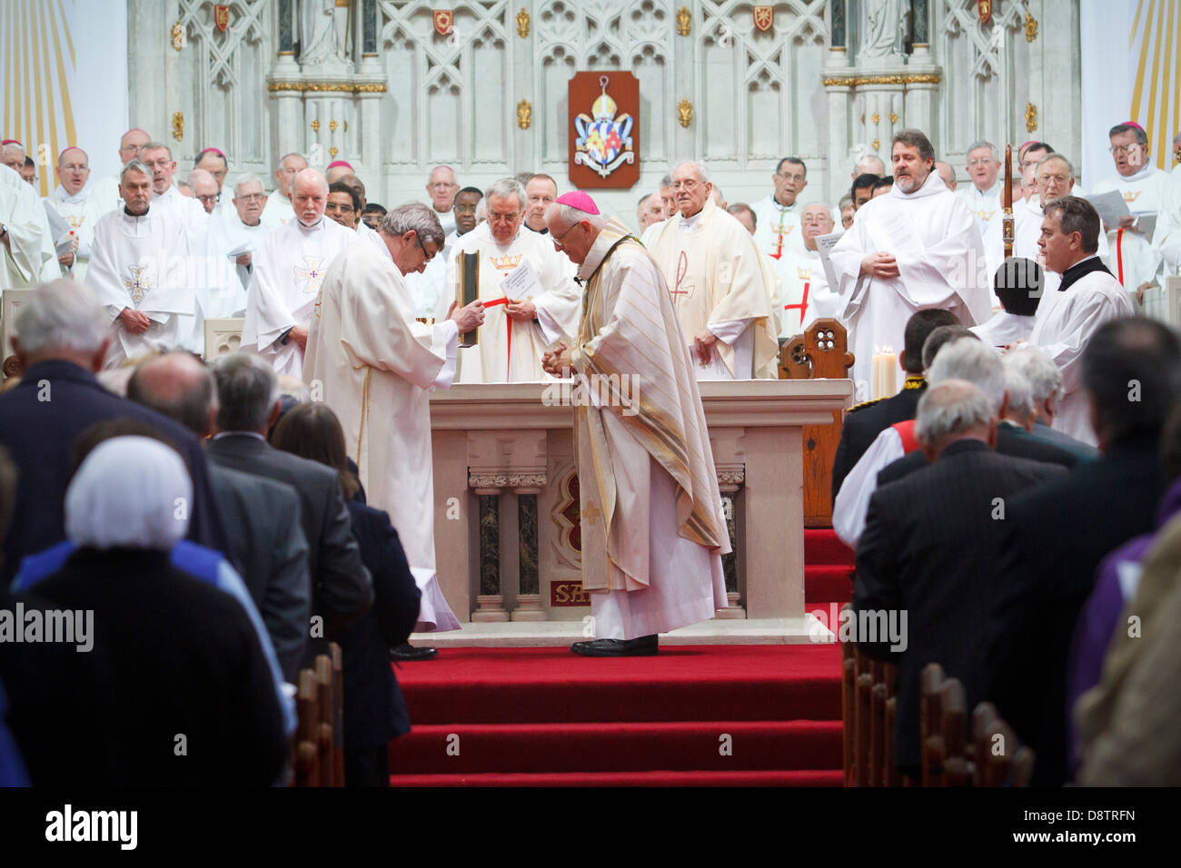 Catholic Mass, St Josephs Cathedral, Swansea, South Wales Stock Photo ...