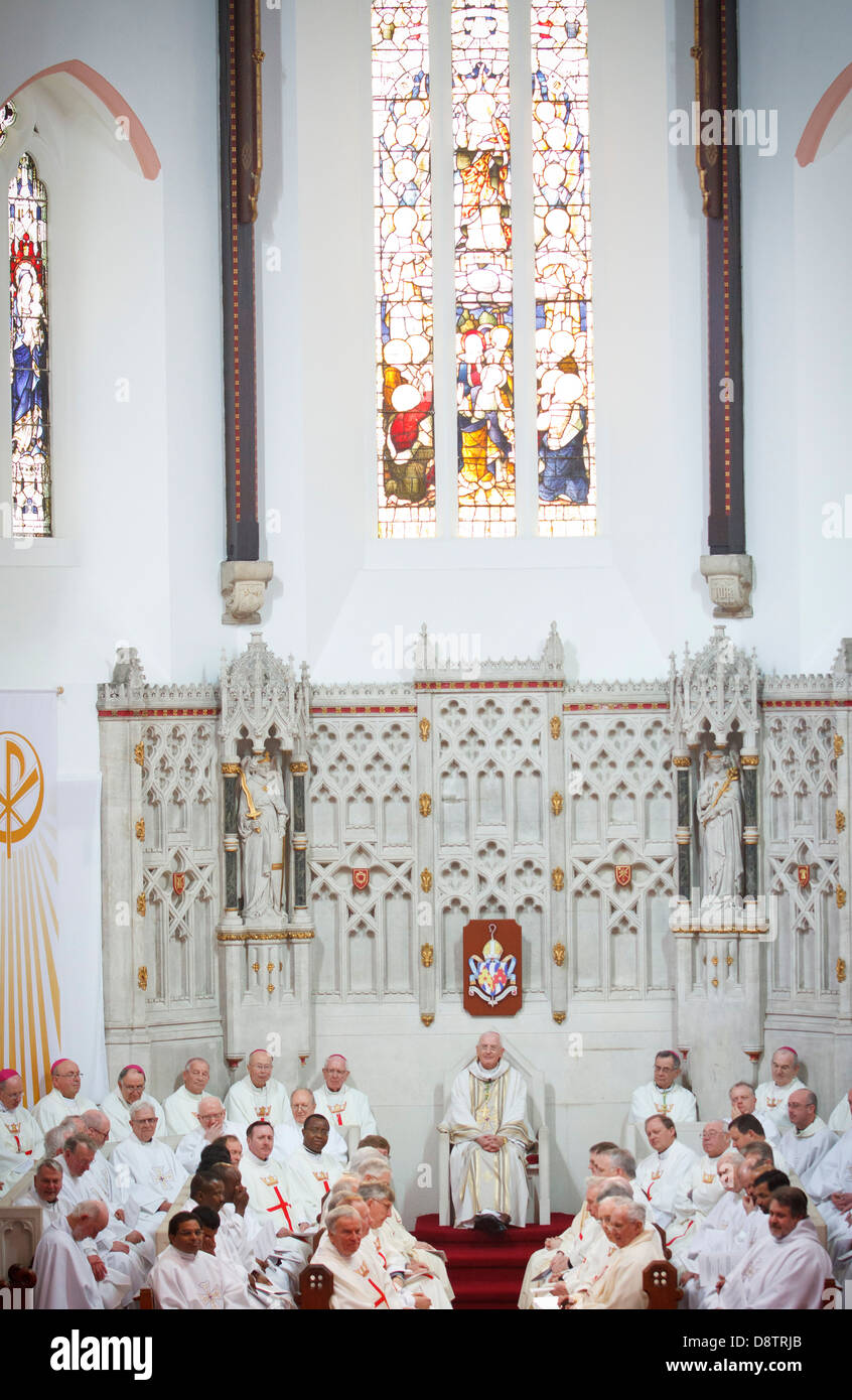 Catholic Mass, St Josephs Cathedral, Swansea, South Wales Stock Photo ...