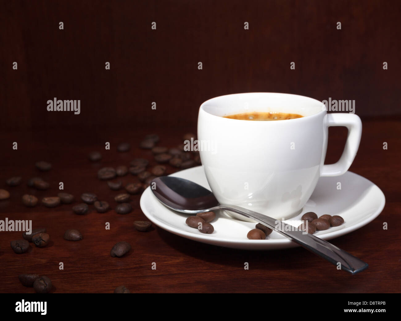 coffee with coffee-beans Stock Photo - Alamy