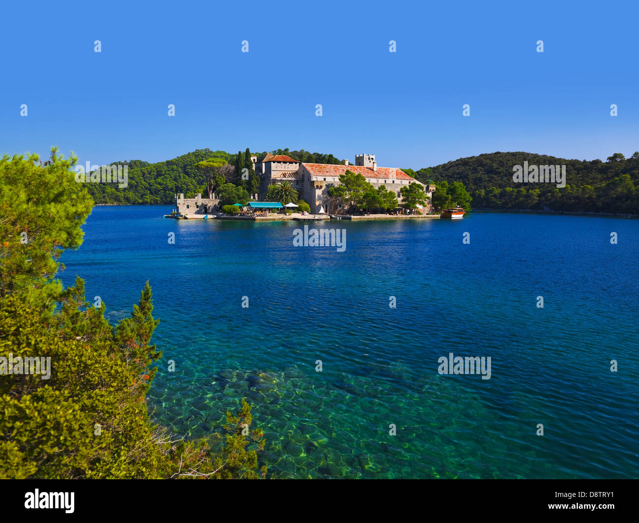 Mljet croatia monastery hi-res stock photography and images - Alamy