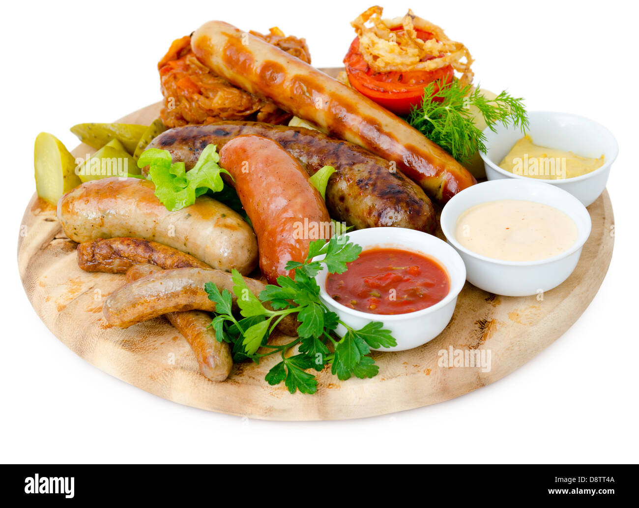 With sauces Cut Out Stock Images & Pictures - Alamy