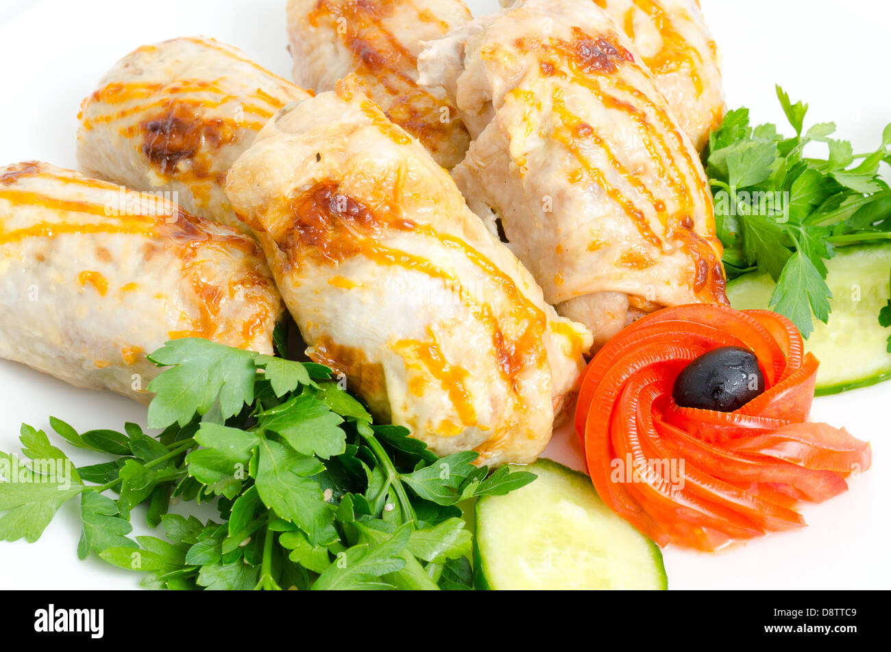 Chicken rolls hi-res stock photography and images - Alamy