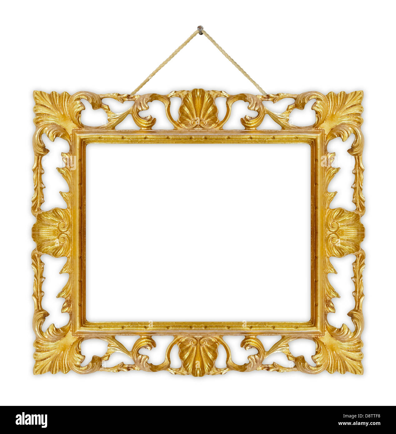 Old fashion retro gold picture Cut Out Stock Images & Pictures - Alamy