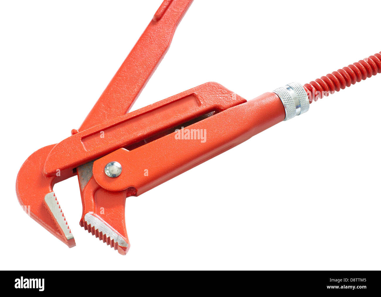 pipe spanner, isolated Stock Photo - Alamy