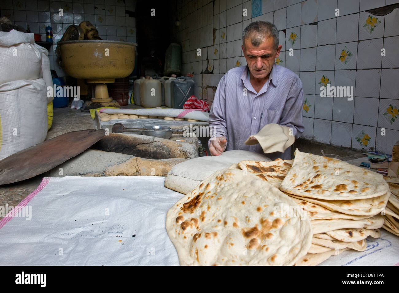 Iran, Azerbaijan region, Masuleh, bakery Stock Photo - Alamy