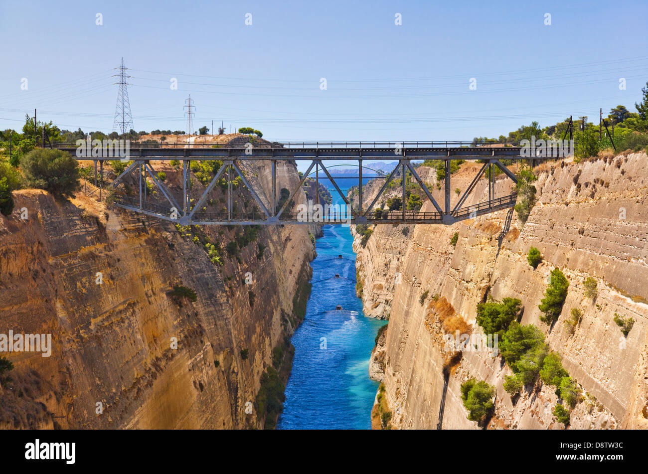 Corinth canal in europe greece hi-res stock photography and images - Alamy