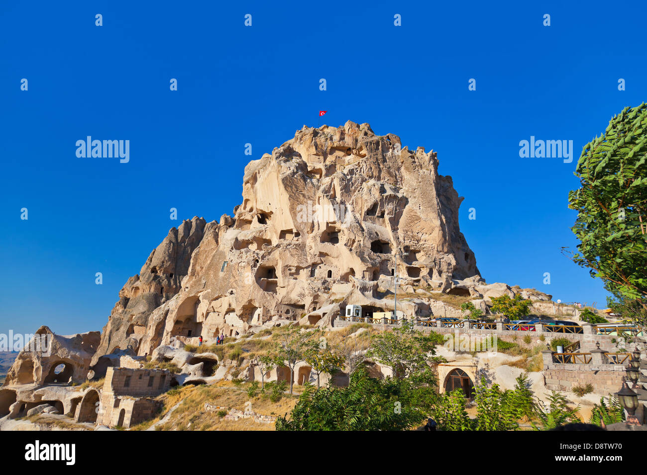 Uchisar Castle in Cappadocia Turkey Stock Photo - Alamy