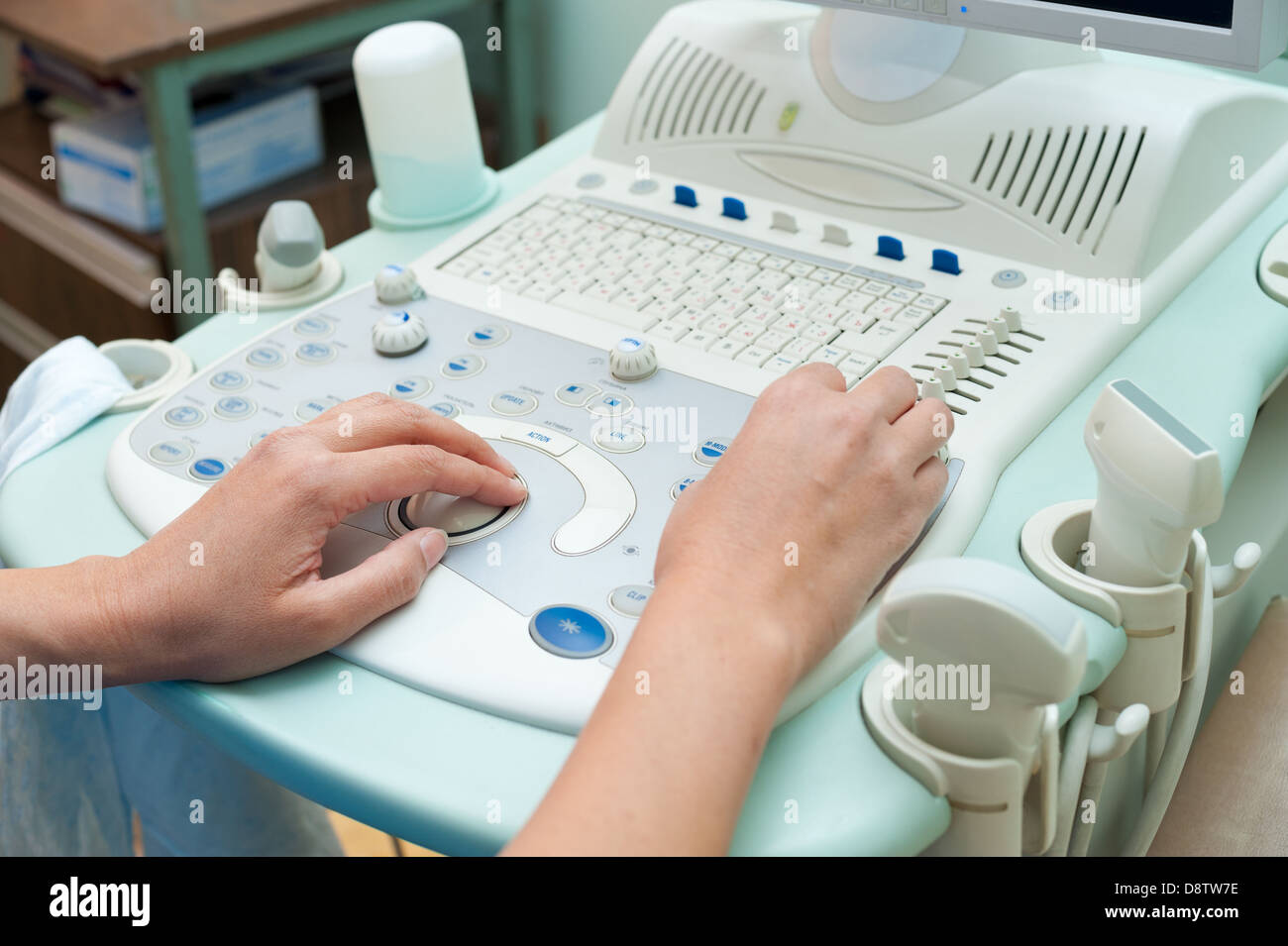 echography specialist at work Stock Photo - Alamy