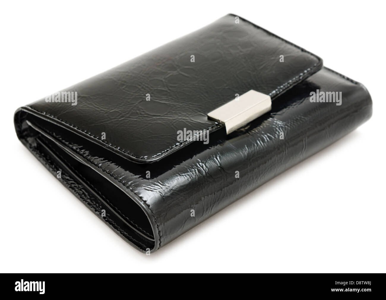black leather wallet Stock Photo - Alamy