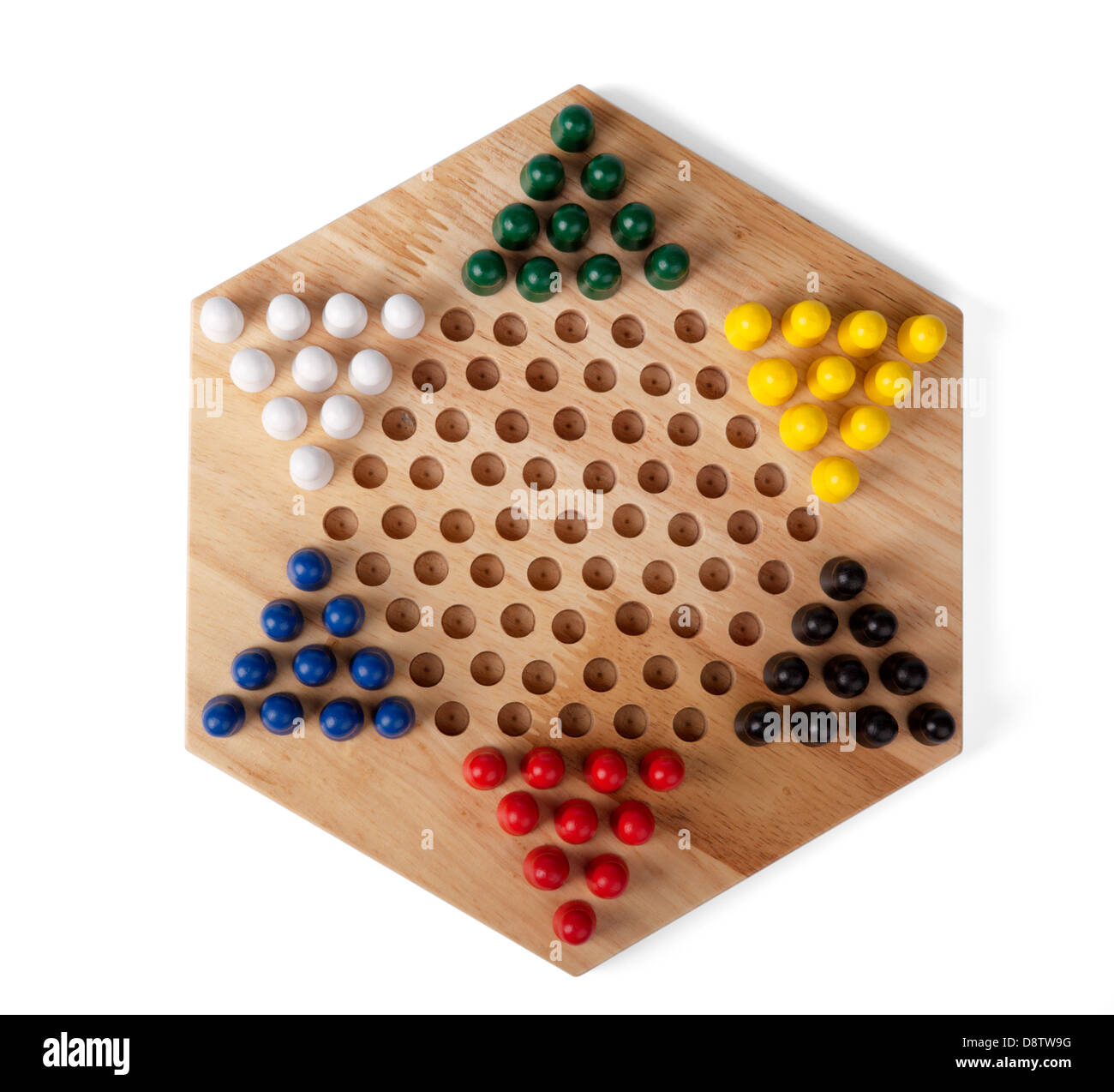 chinese checkers wooden Stock Photo - Alamy