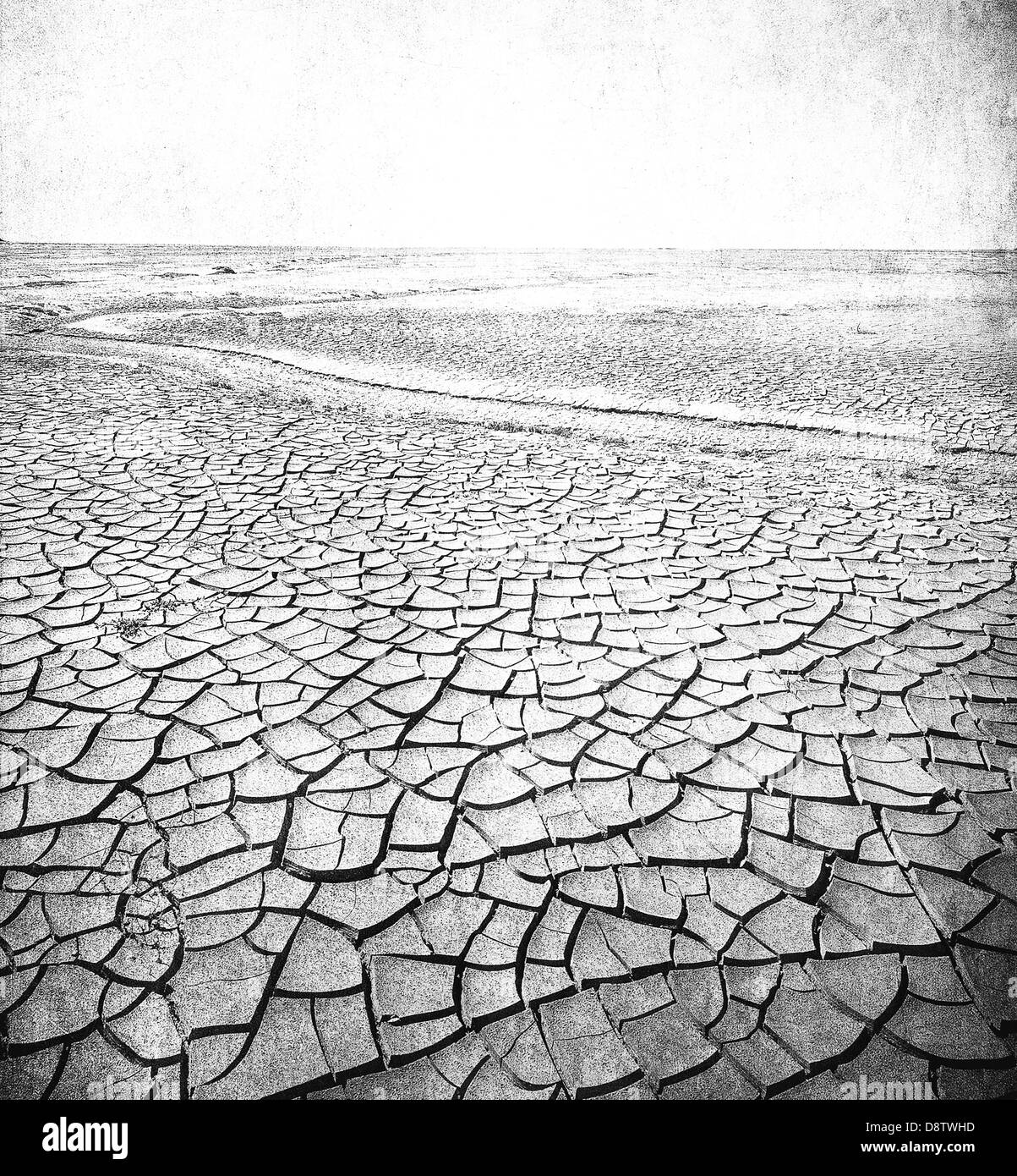 Abstract desert landscape Black and White Stock Photos & Images - Alamy
