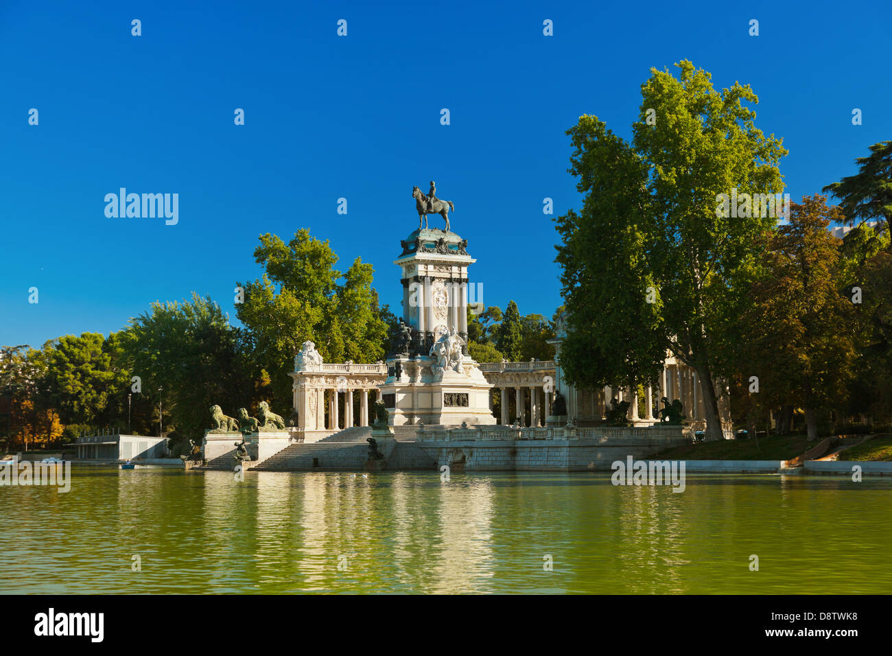 Retiro Park in Madrid Spain Stock Photo - Alamy