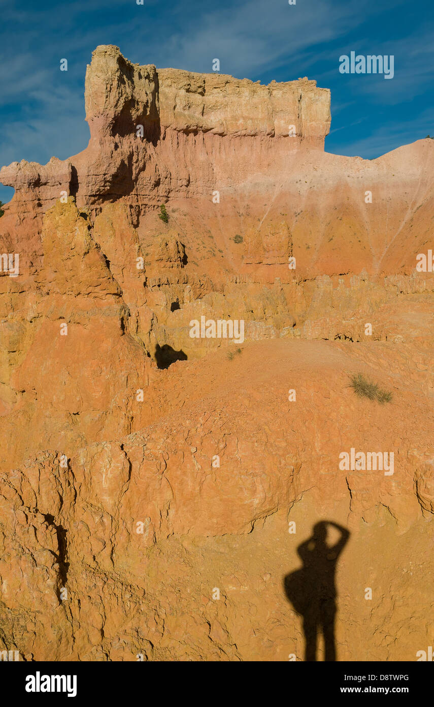 Shadow of photographer in Bryce Canyon, Utah Stock Photo - Alamy