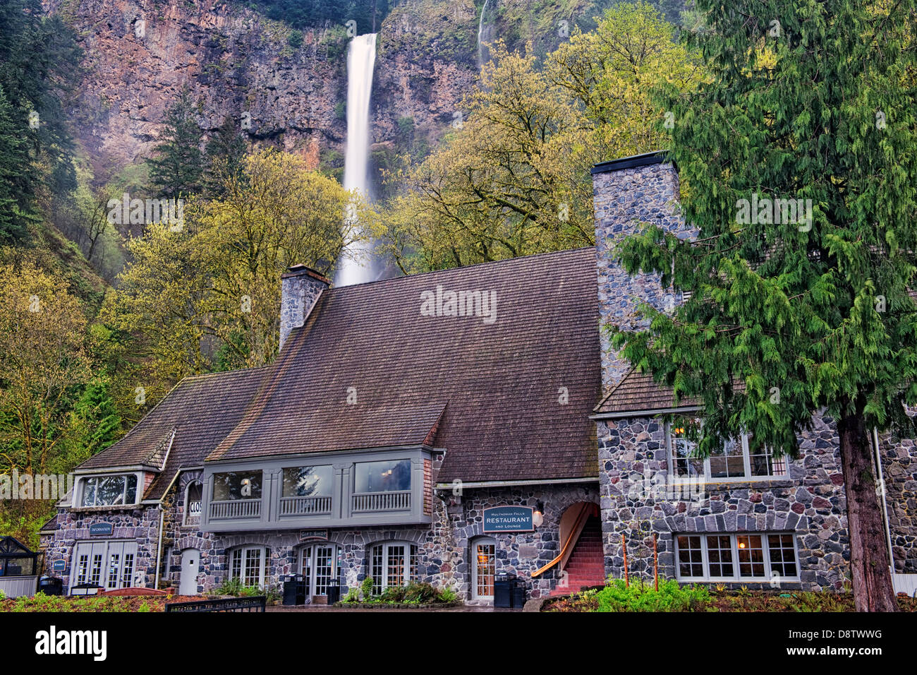 Heavy early spring runoff pours over Oregon's Multnomah Falls with ...