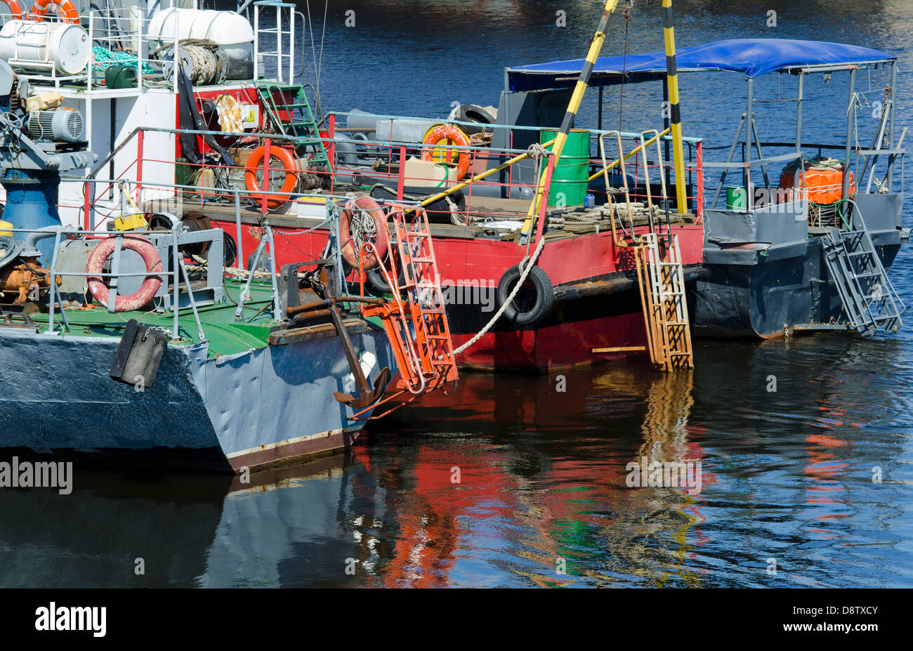 boats stand at seaport Stock Photo - Alamy