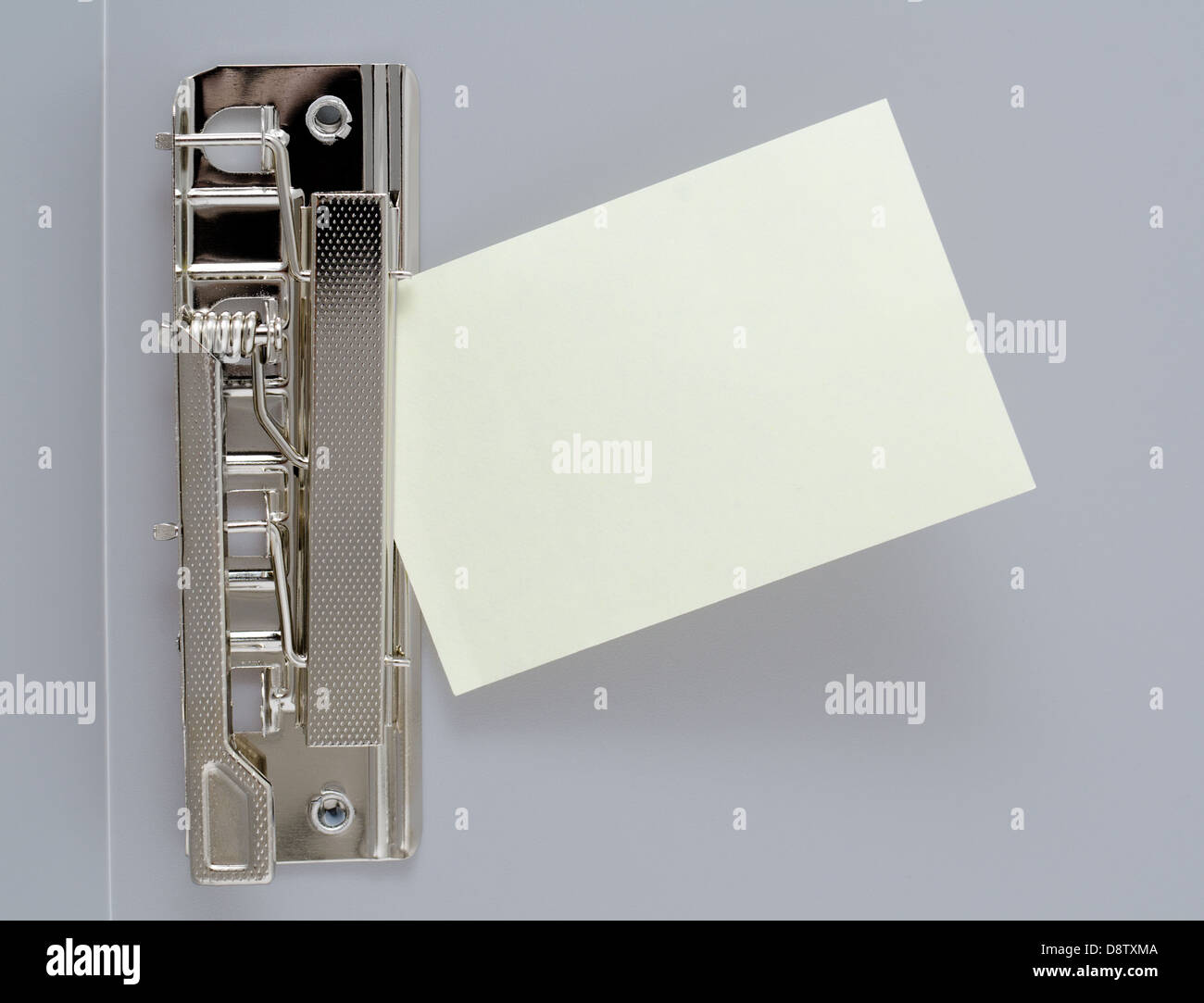 sheet of paper in clip file Stock Photo - Alamy