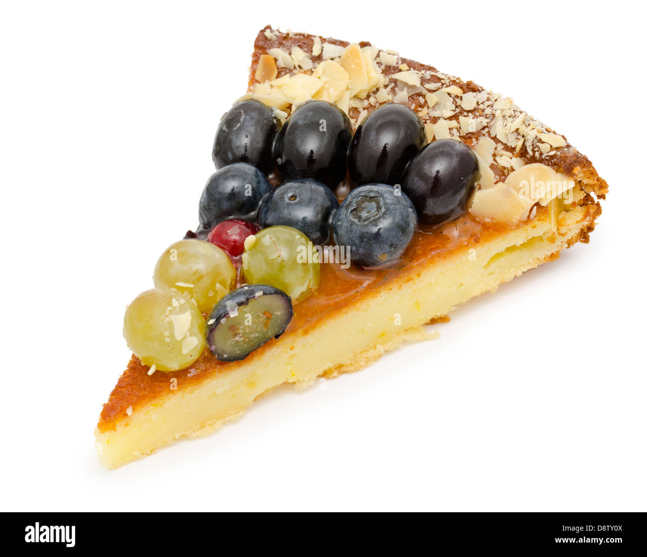 Delicious blueberry cheese pie Cut Out Stock Images & Pictures - Alamy