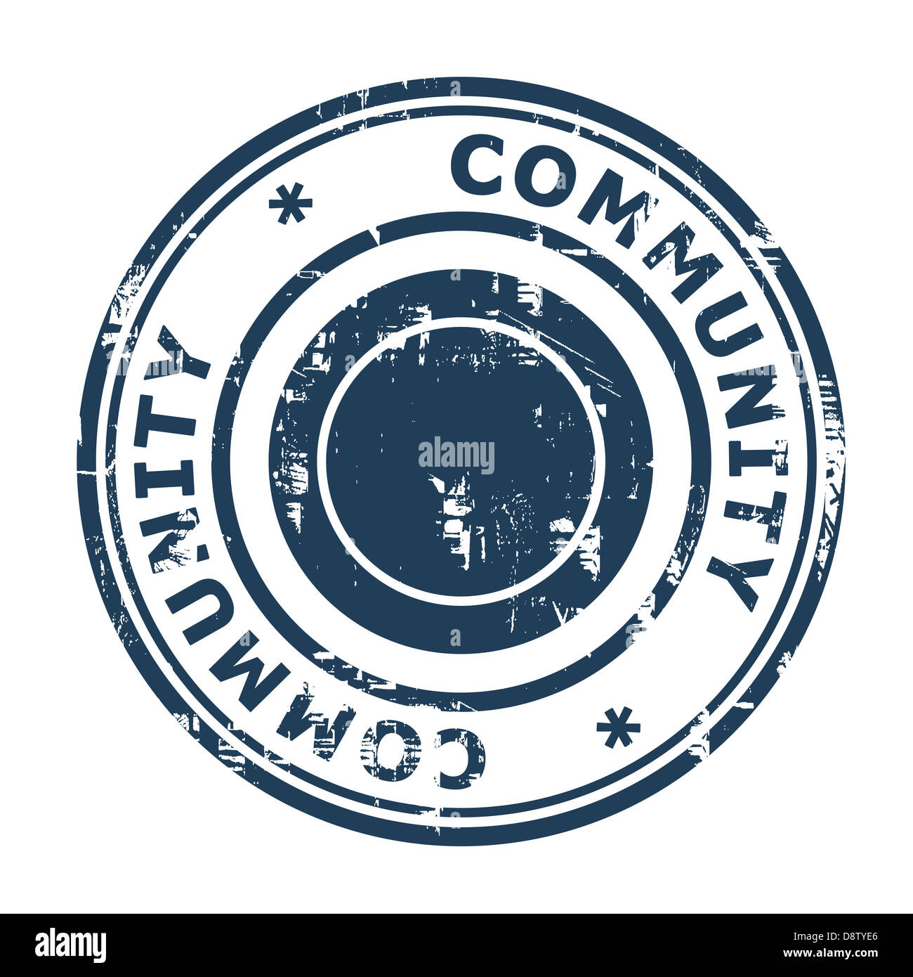Community stamp isolated on a white background Stock Photo - Alamy