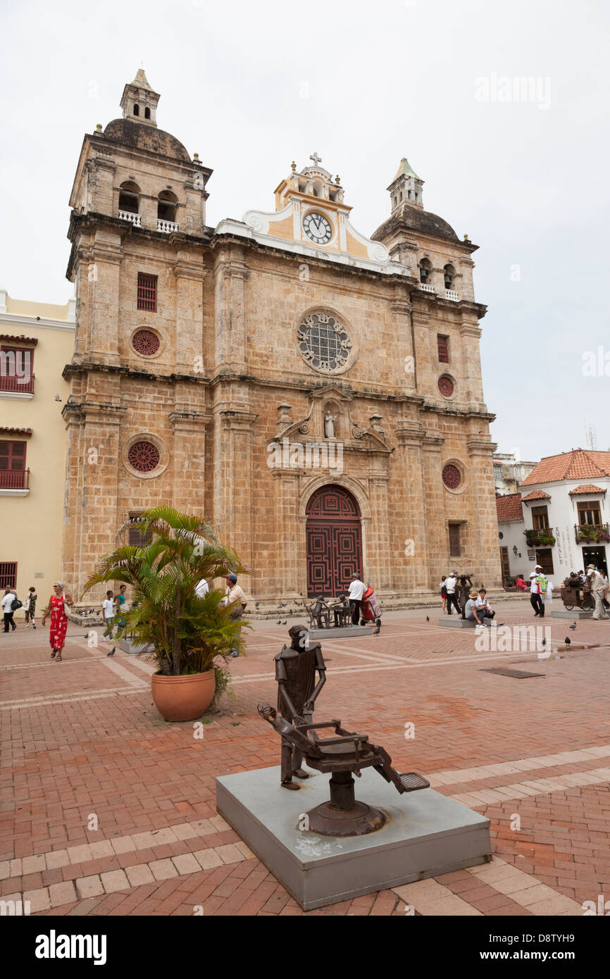 Church of San Pedro Claver and Monastery, Cartagena, Colombia Stock ...