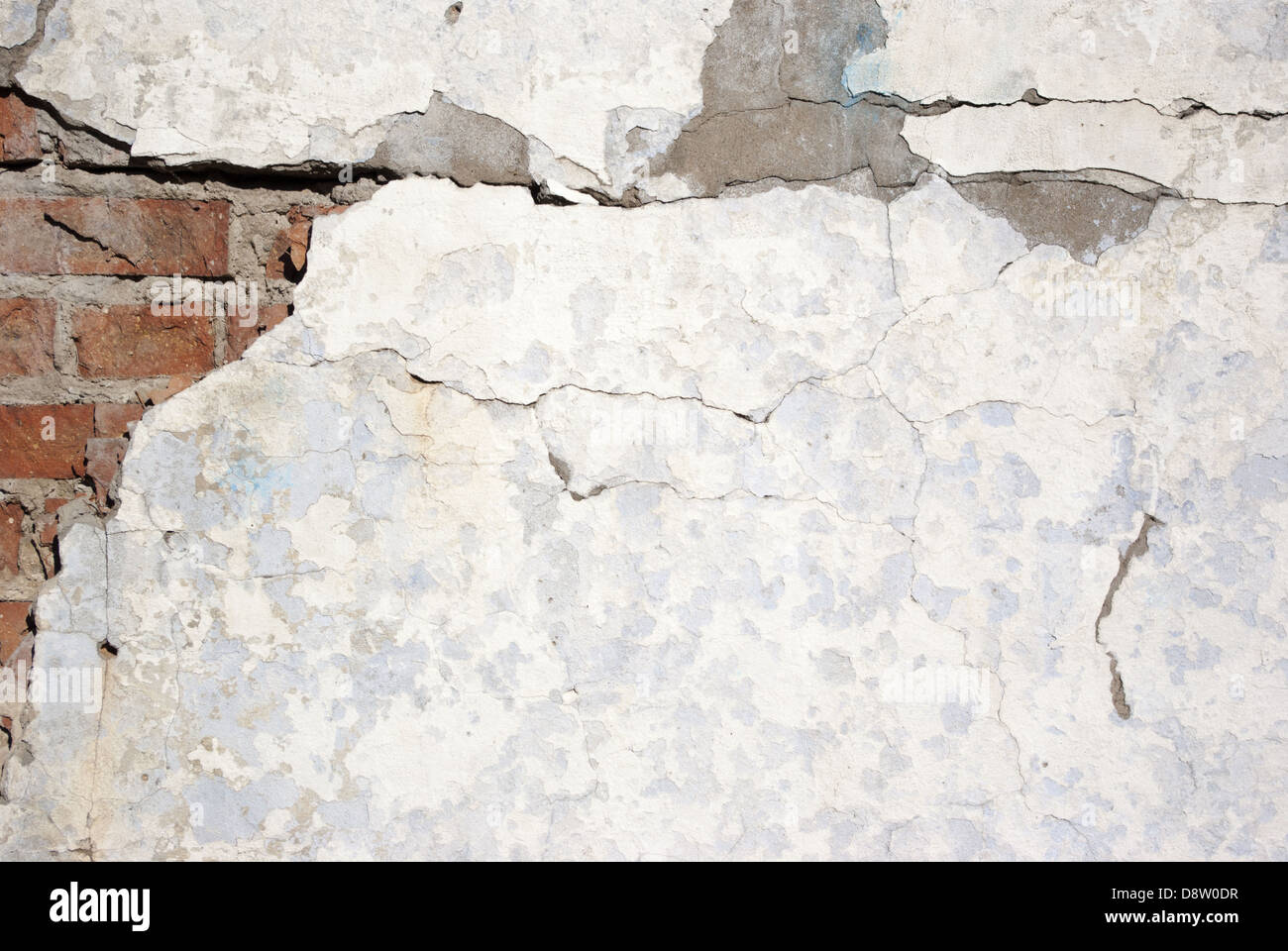 Plastered brick wall Stock Photo - Alamy