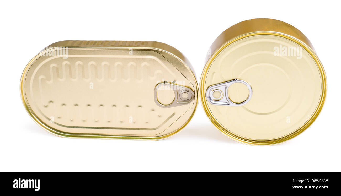 oval and round cans Stock Photo - Alamy