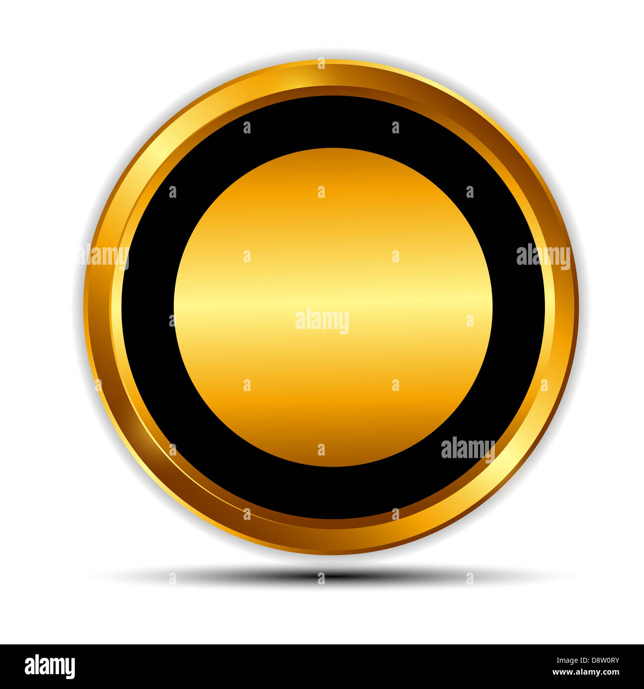 Vector gold sign, label template Stock Photo - Alamy