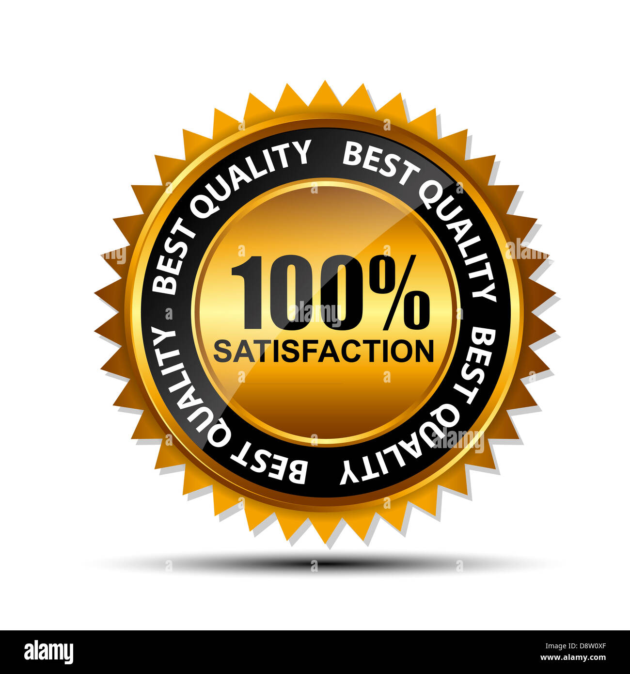 Vector gold sign, label template Stock Photo - Alamy