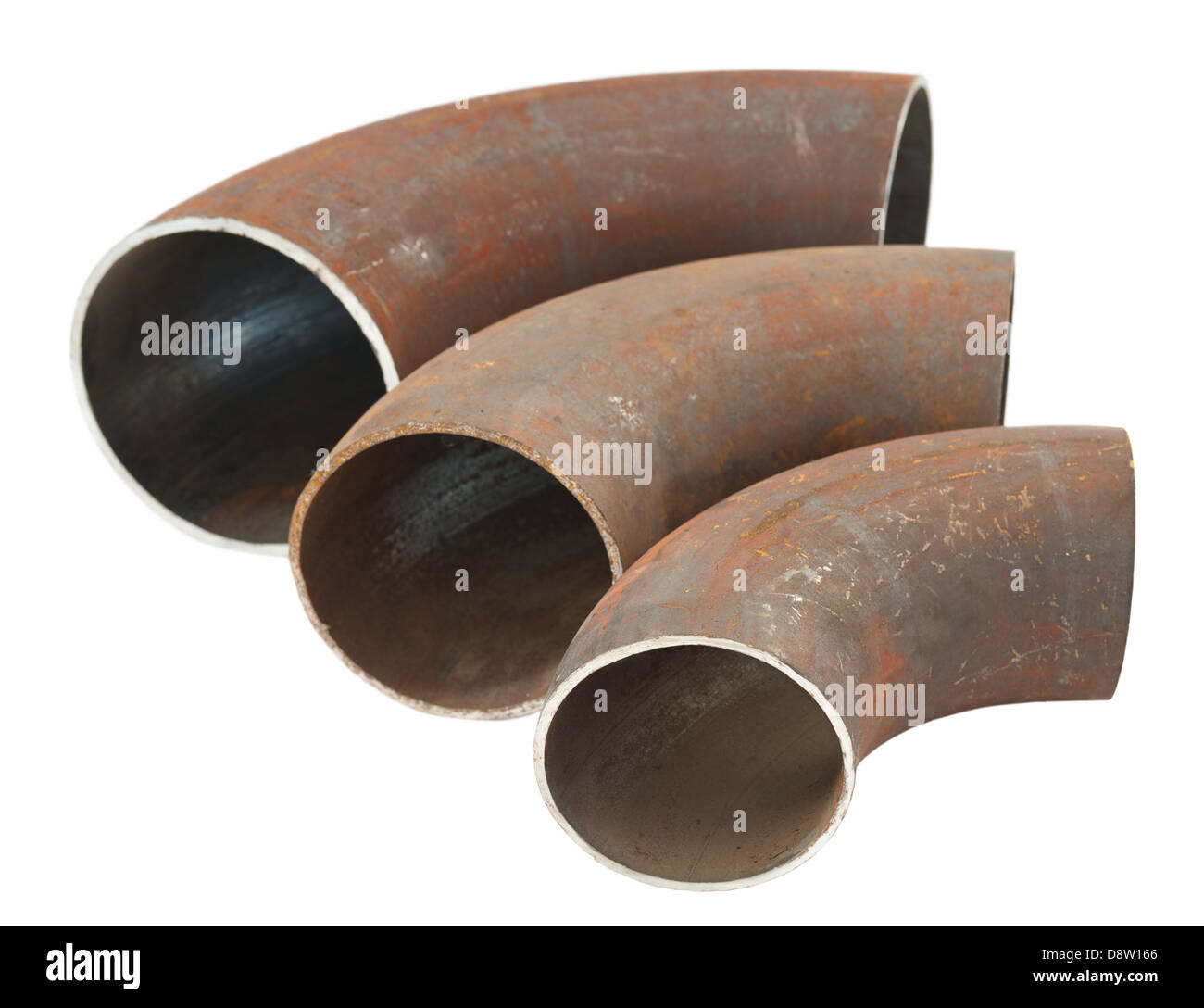 steel pipe bends Stock Photo - Alamy