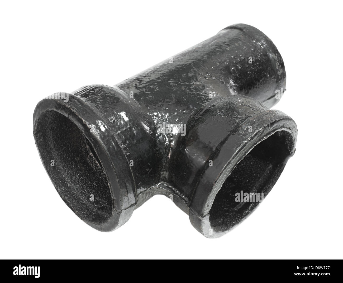 draining tee pipe Stock Photo - Alamy