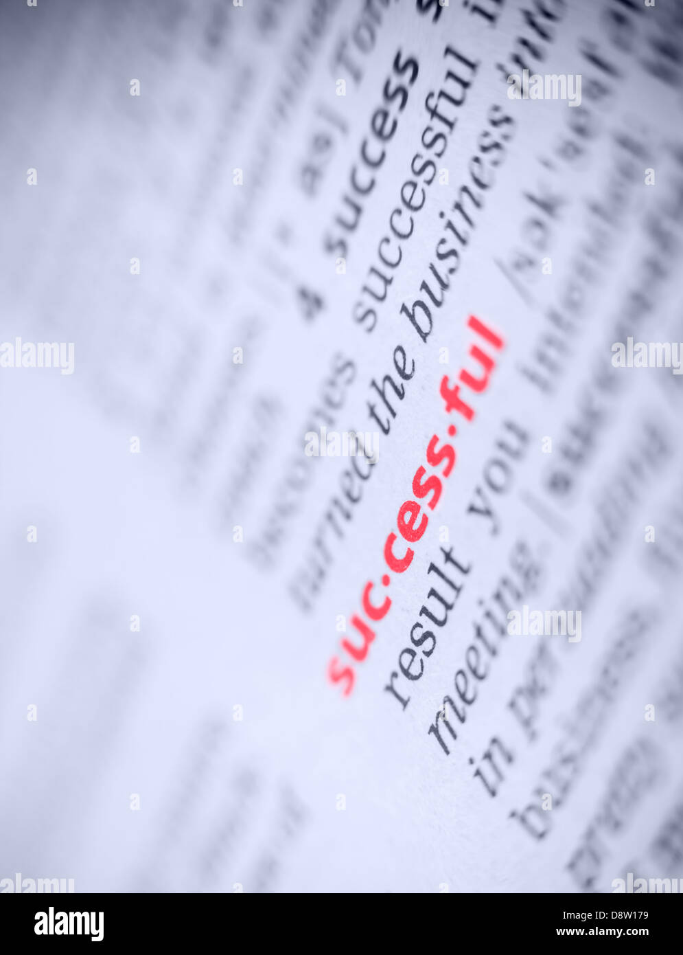 word successful, macro Stock Photo - Alamy