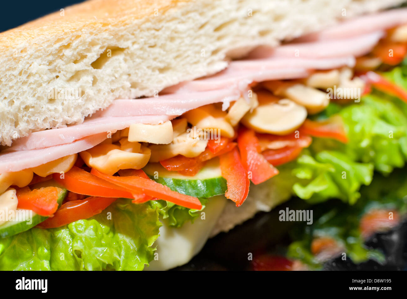 Big ham sandwich hi-res stock photography and images - Alamy