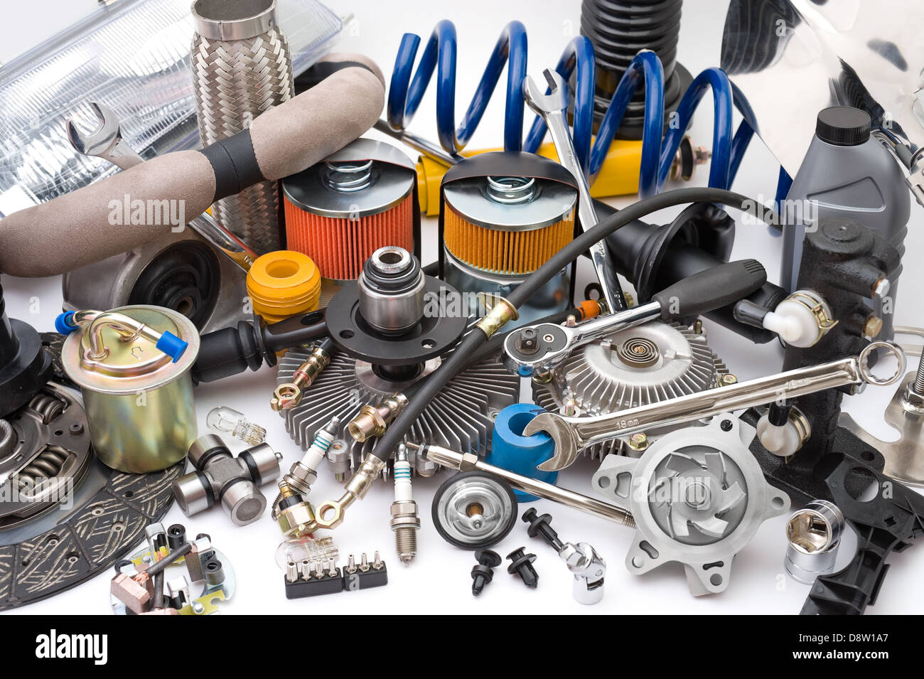 lots of auto parts Stock Photo - Alamy