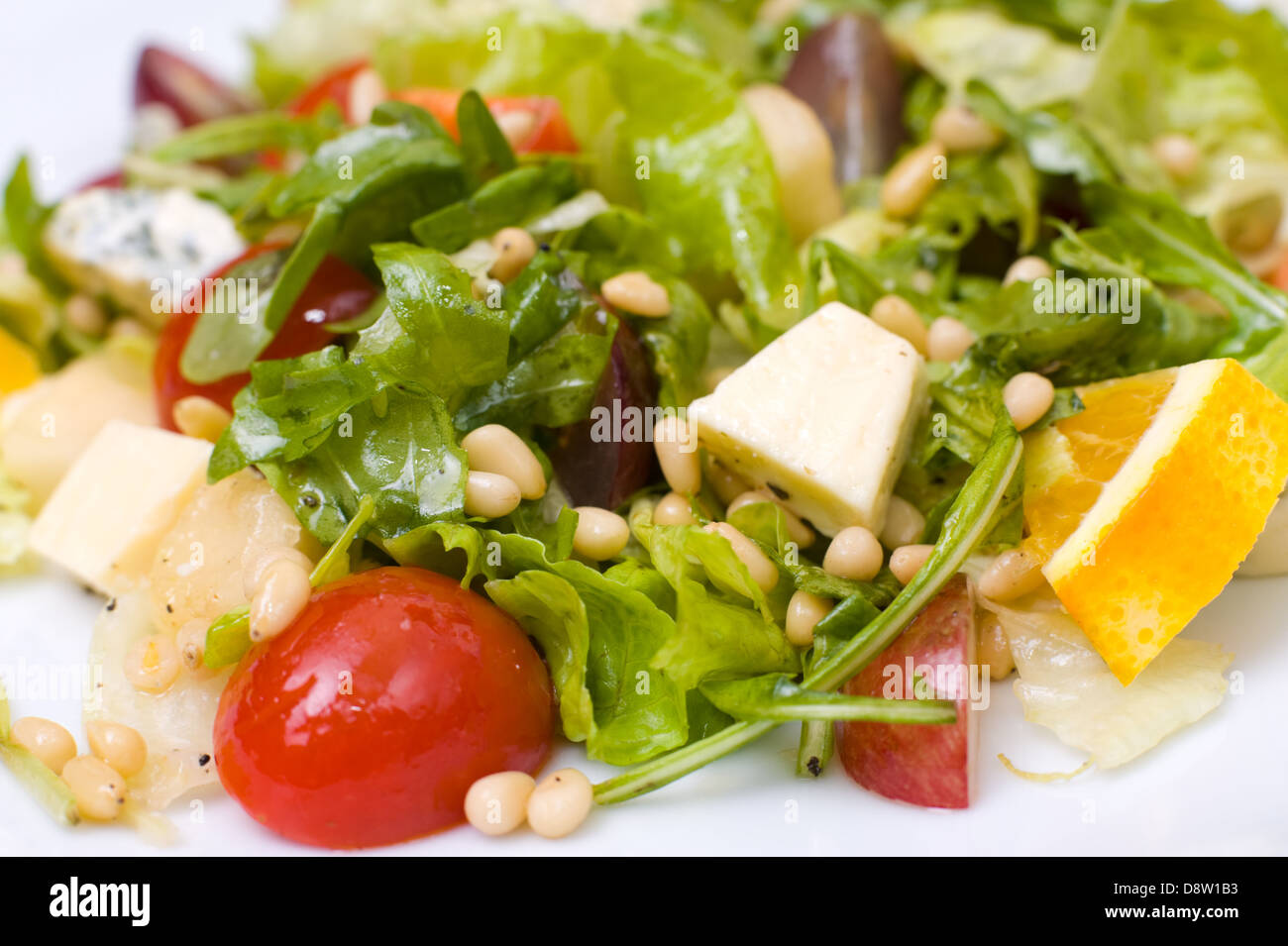 Caesar salad, macro Stock Photo - Alamy