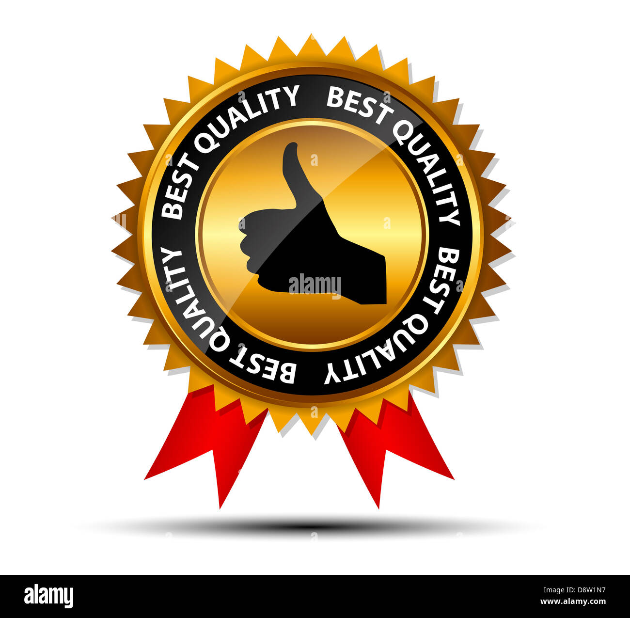 Vector gold sign, label template Stock Photo - Alamy