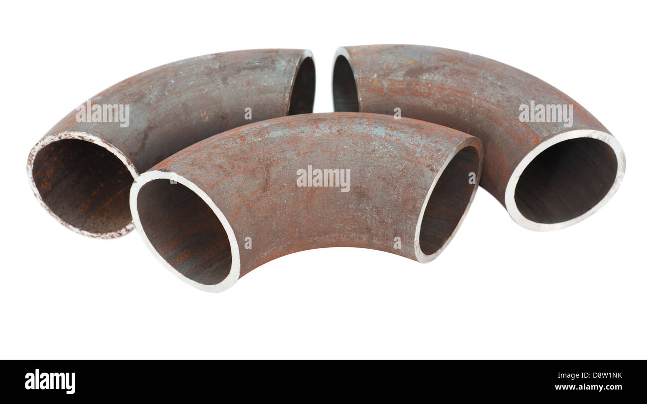 steel pipe bends Stock Photo - Alamy