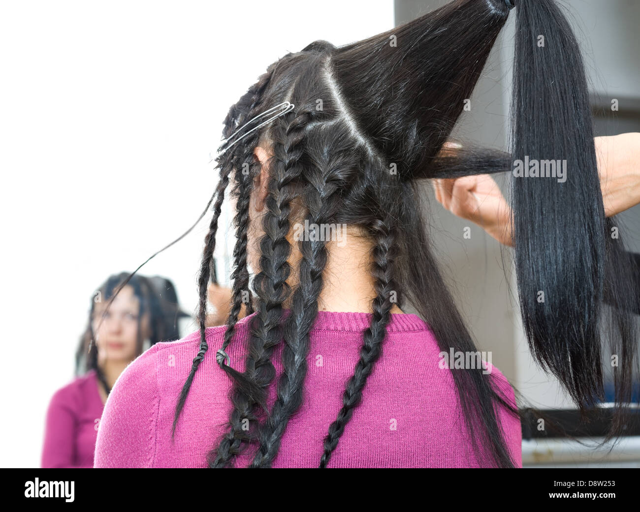 Braiding process hi-res stock photography and images - Alamy